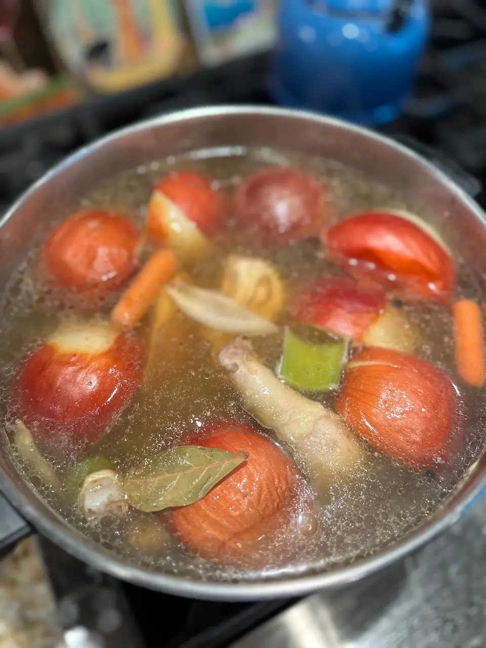 Homemade Chicken Stock or Bone Broth - Bridget's Kitchen