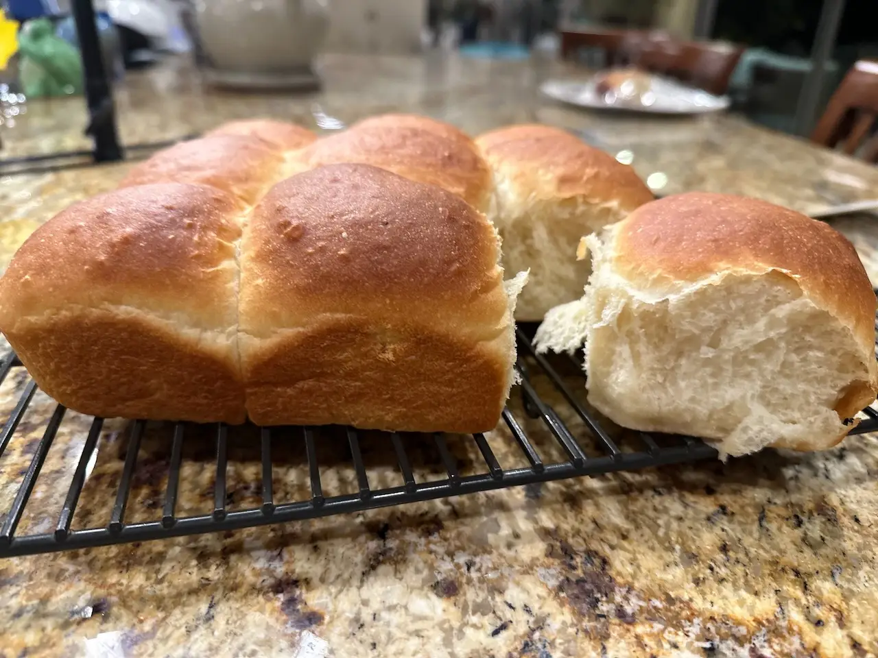 Tender and Tall Potato Pull Apart Dinner Rolls - Bridget's Kitchen